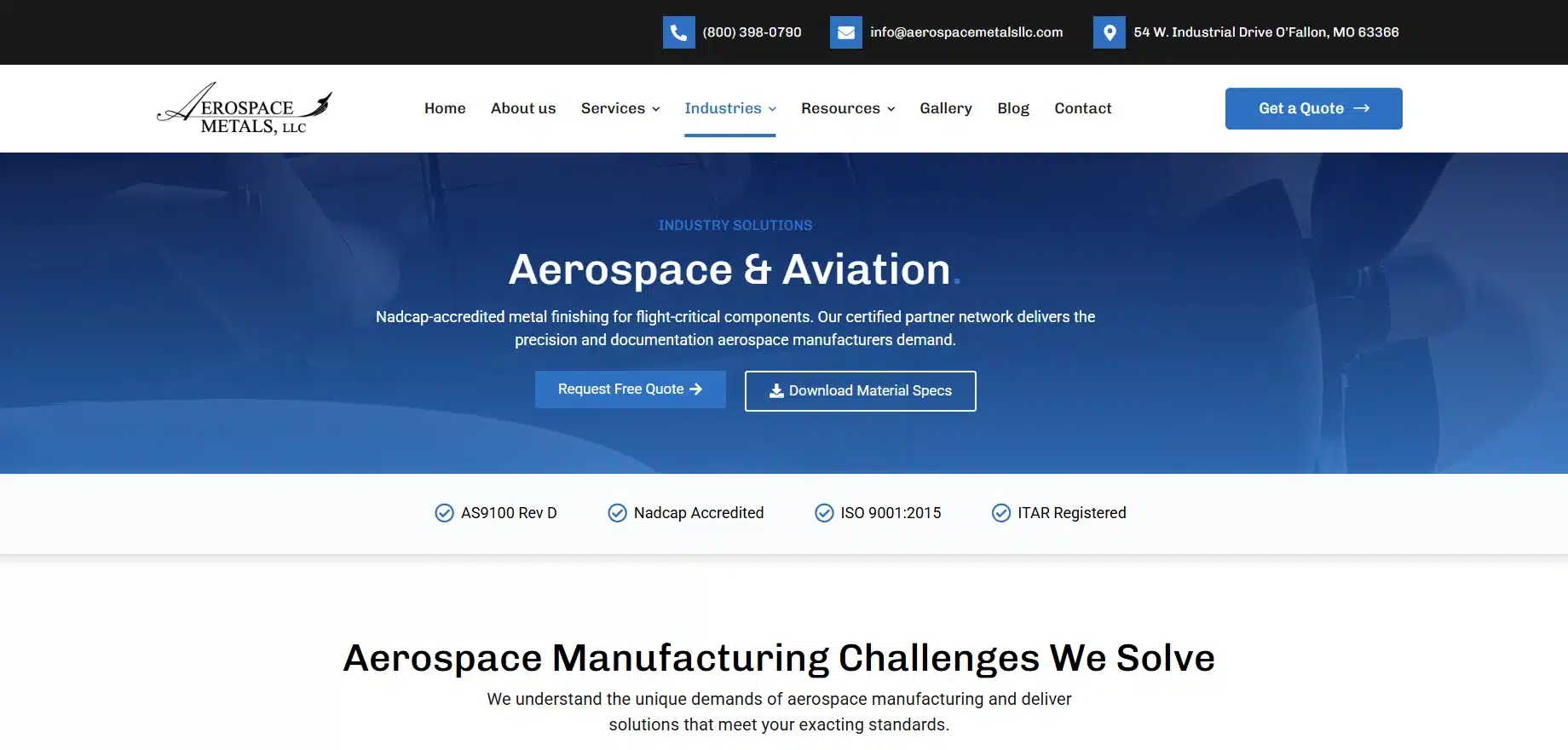 Aerospace & Aviation Metal Solutions | Aerospace Metals